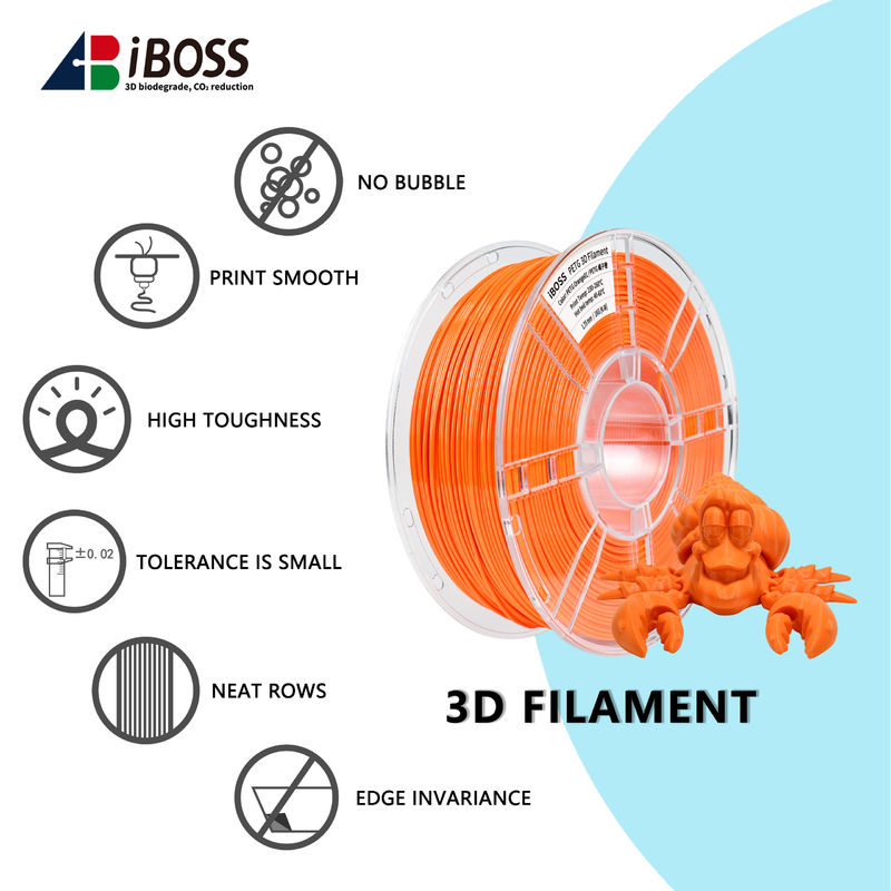 1.75mm PETG Filament Orange 3D Printing Filament Toughness Tăng cường ...
