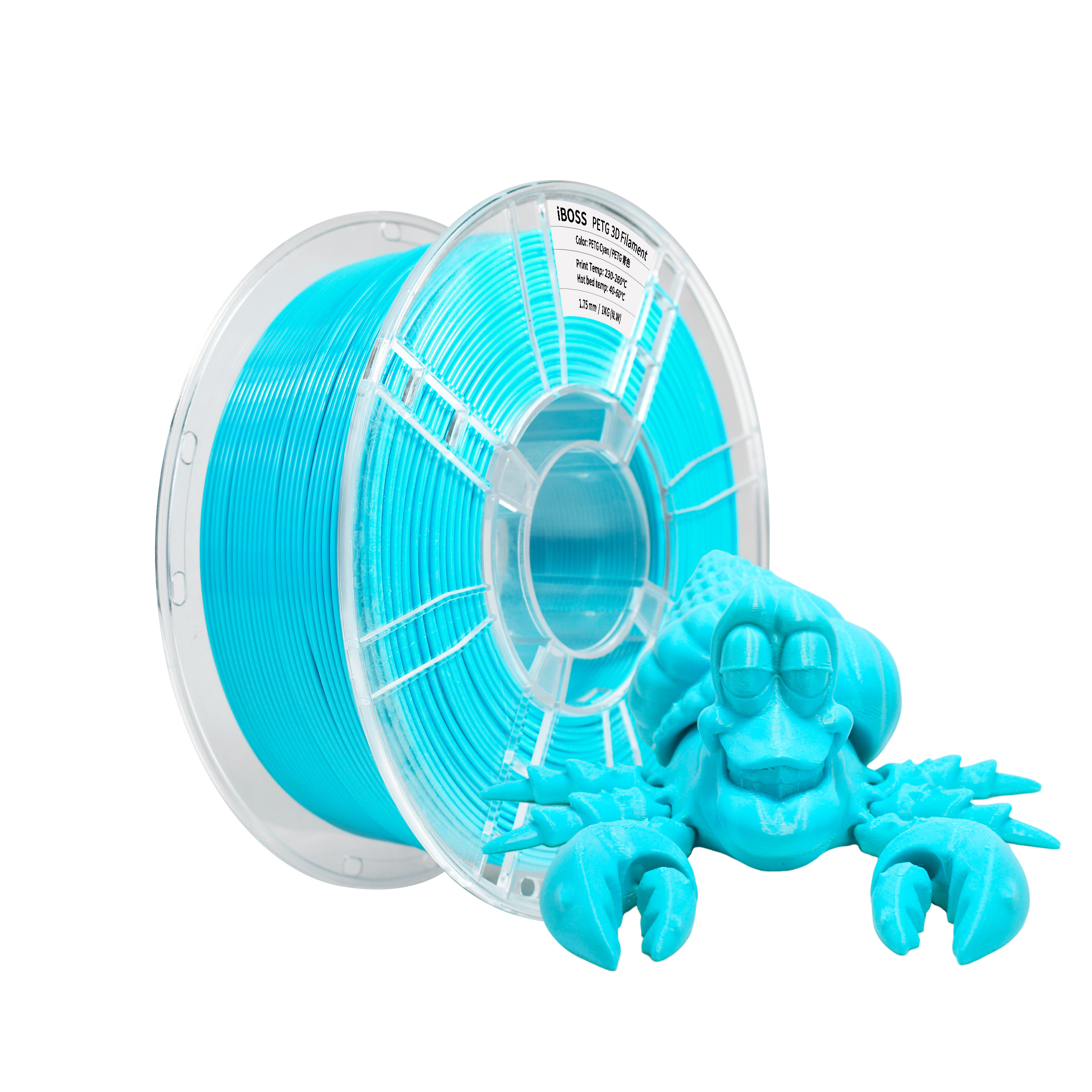 IBOSS Cyan PETG Filament 3D Printing Filament 1.75mm FDM Forming ...
