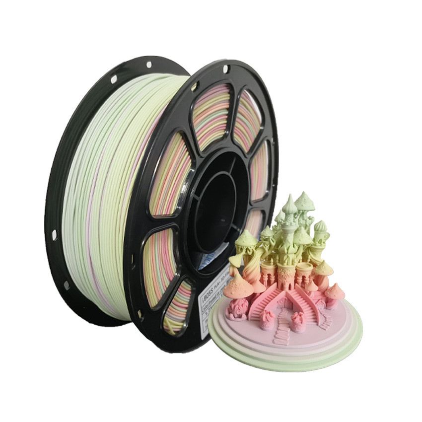 PLA High Toughness 3D Printing Filament 1KG Rainbow Frosted Ice Cream ...