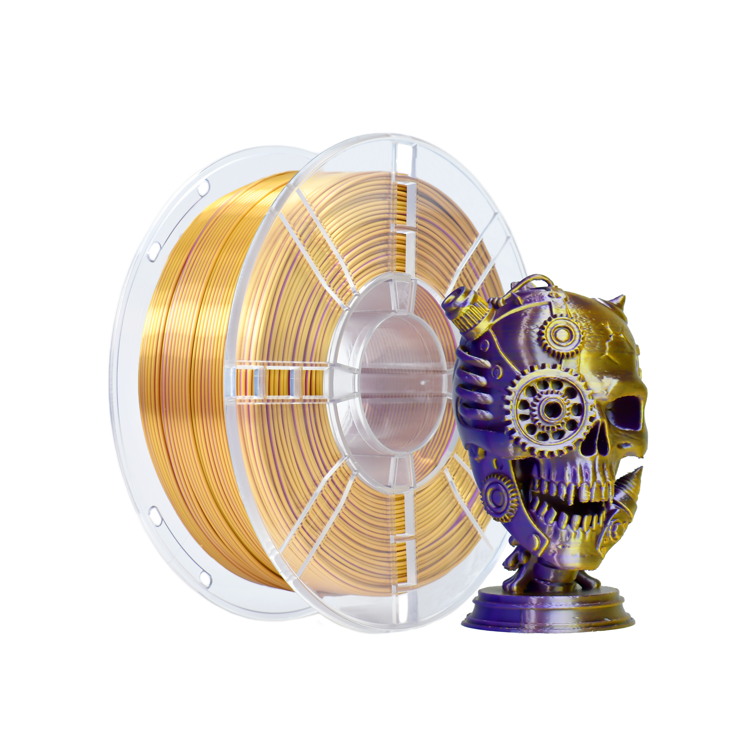 iboss 1000g PLA+ Filament Silk Dual Color Purple Gold 1.75mm FDM ...